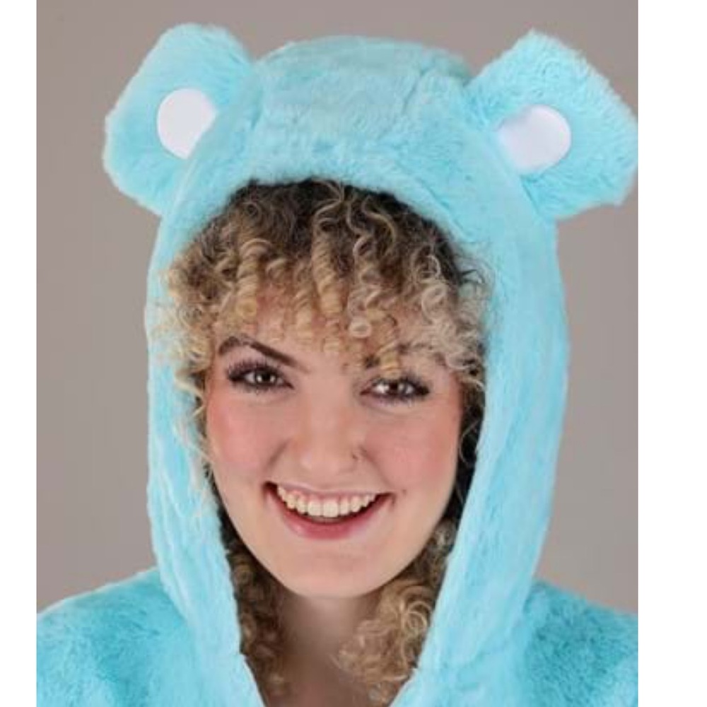 Care Bears Women's Deluxe Bedtime Bear Hoodie Costume… - Gem